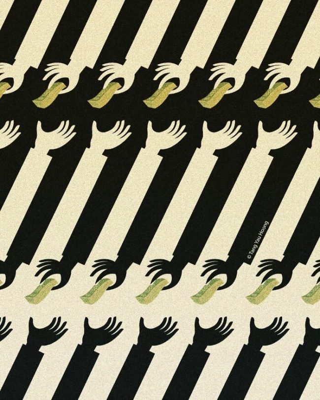 Illustrator Tang Yau Hoong Uses Negative Space to Create Conceptual Art ...
