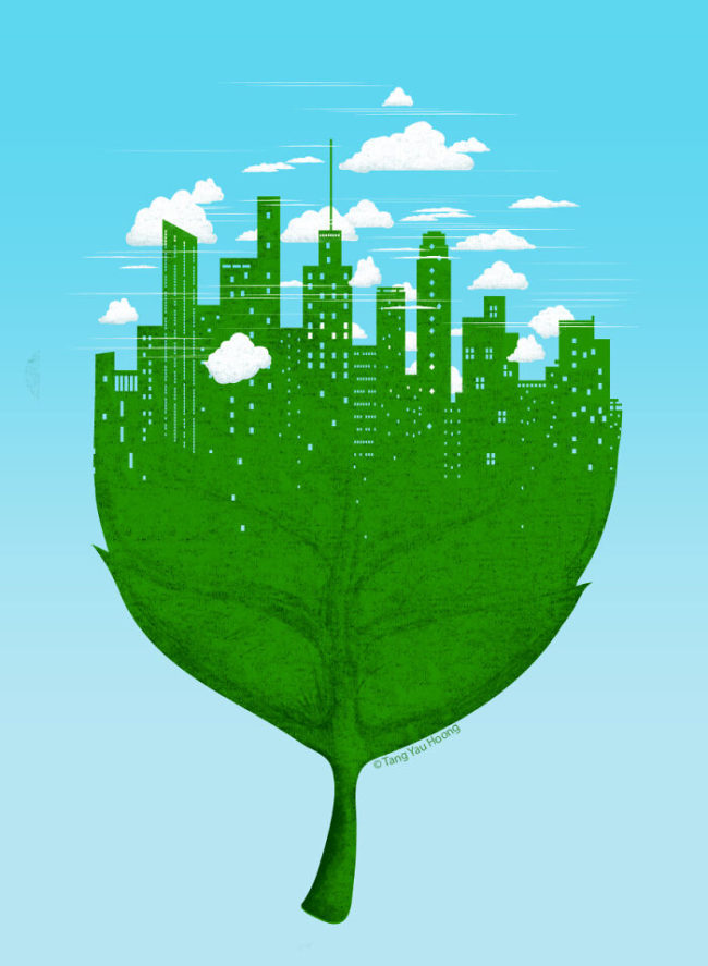 Illustrator Tang Yau Hoong Uses Negative Space to Create Conceptual Art ...
