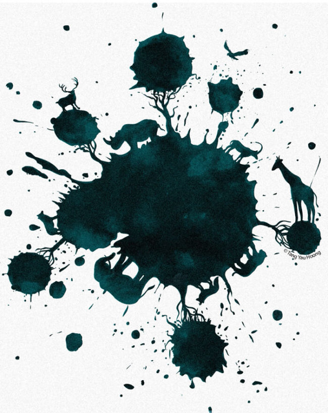 Illustrator Tang Yau Hoong Uses Negative Space to Create Conceptual Art ...