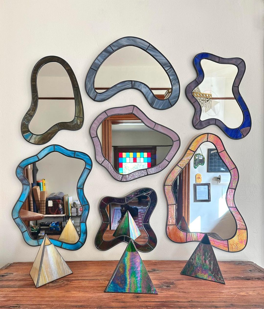 Elevate Your Mirror Selfie Game with These Psychedelic Stained Glass ...