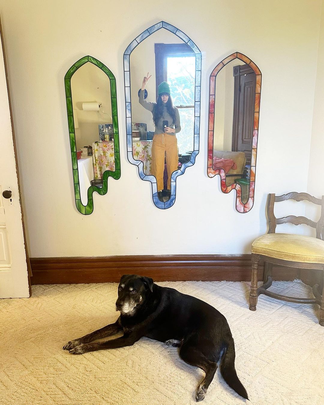 Elevate Your Mirror Selfie Game with These Psychedelic Stained Glass ...