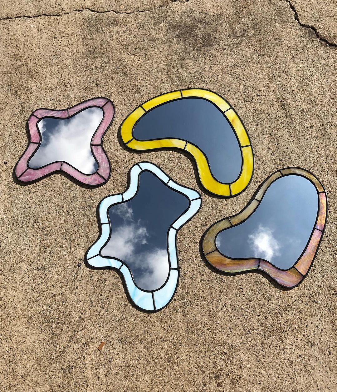 Elevate Your Mirror Selfie Game with These Psychedelic Stained Glass ...