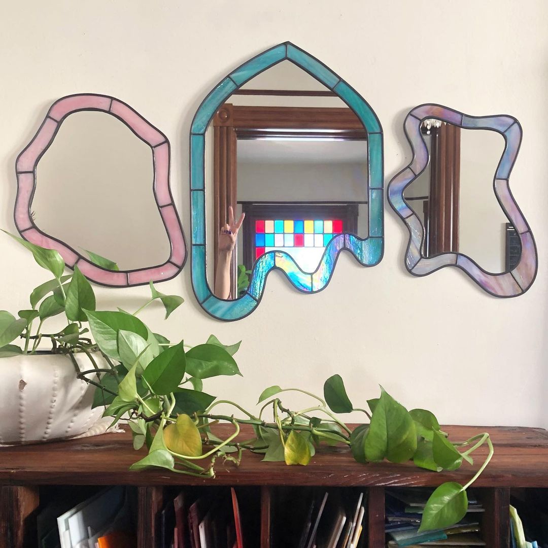 Elevate Your Mirror Selfie Game with These Psychedelic Stained Glass ...