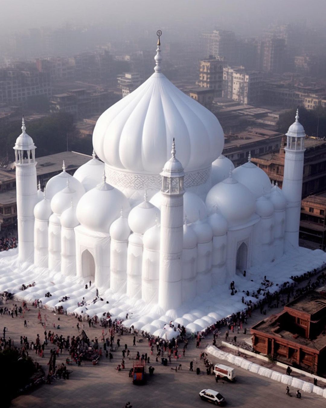 From Stonehenge to the Taj Mahal: Ai-Artist Envisions an Inflatable ...
