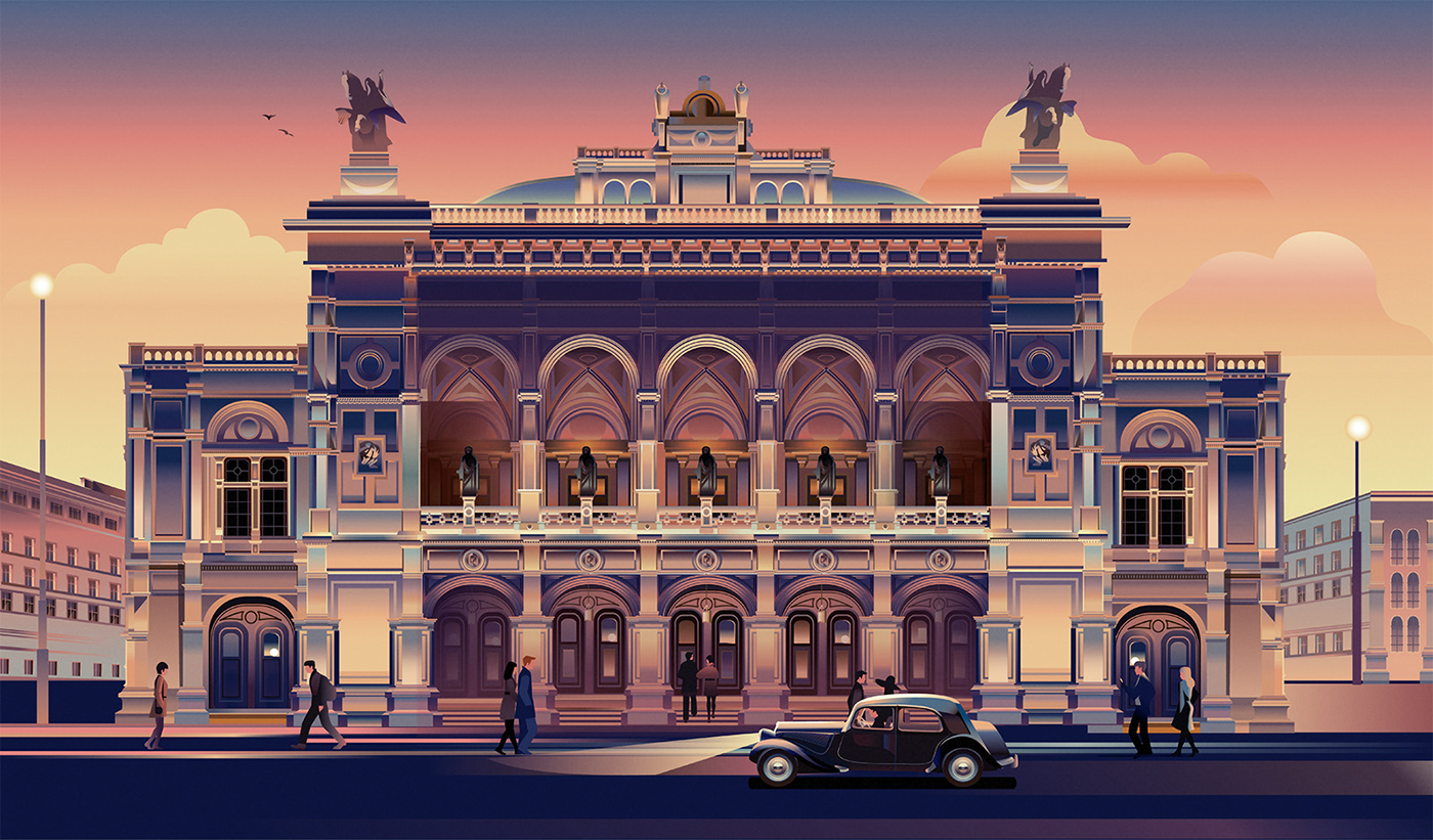 Retro Revival: The Art Deco-Inspired Illustrations of Anta Alek ...