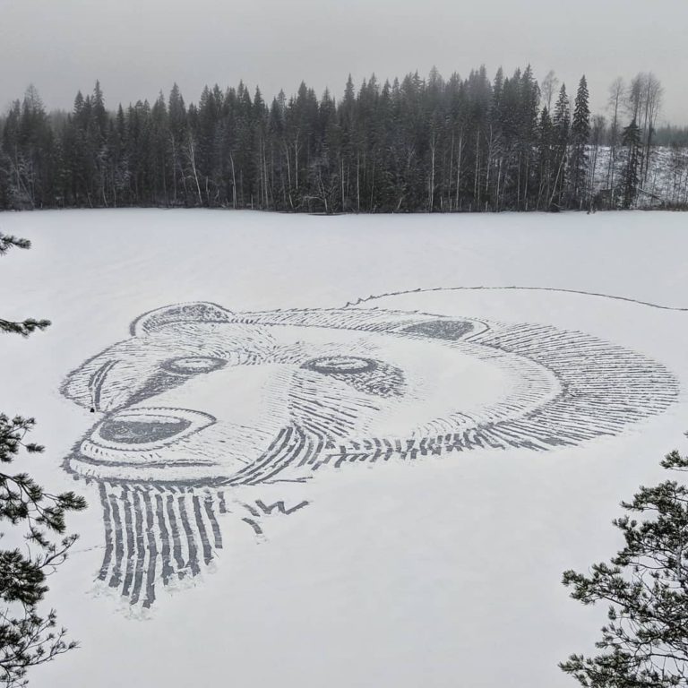 Frozen Masterpieces: Pasi Widgren’s Magical Animal Art on Lake ...