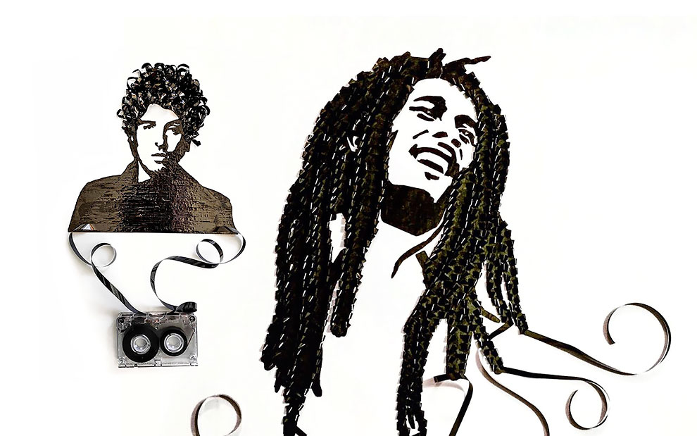 Artist Amy Corson Transforms Old Cassette Tapes into Fabulous Musicians ...