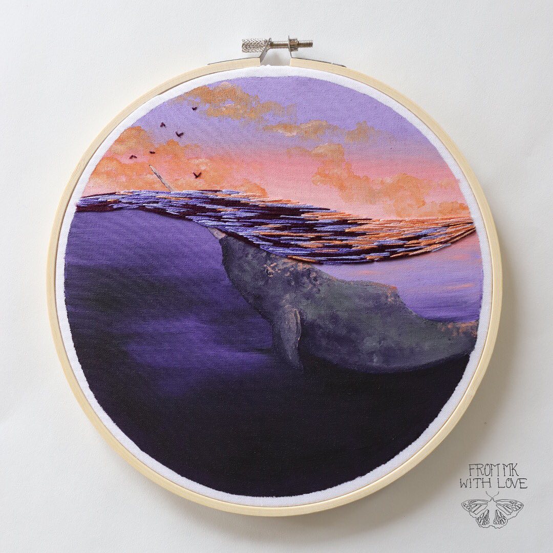 This Artist Creates Amazing Colorful Minimalistic Embroidery Art ...