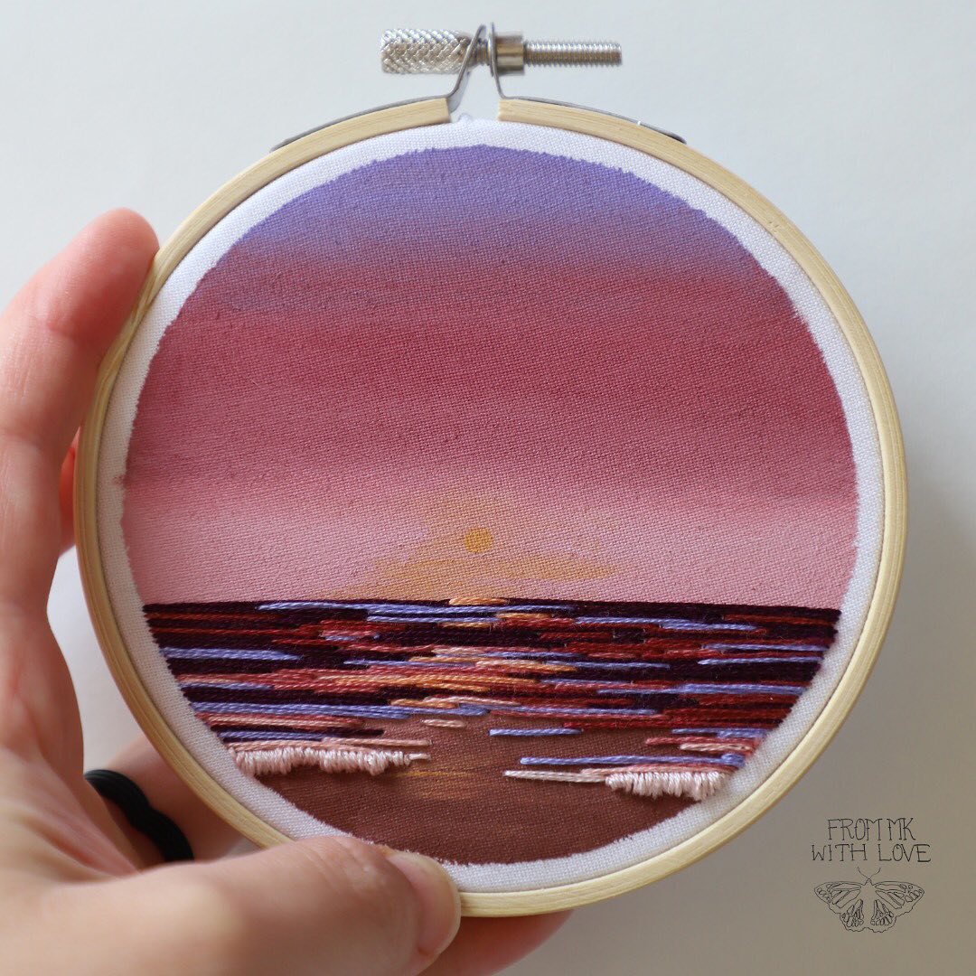 This Artist Creates Amazing Colorful Minimalistic Embroidery Art ...