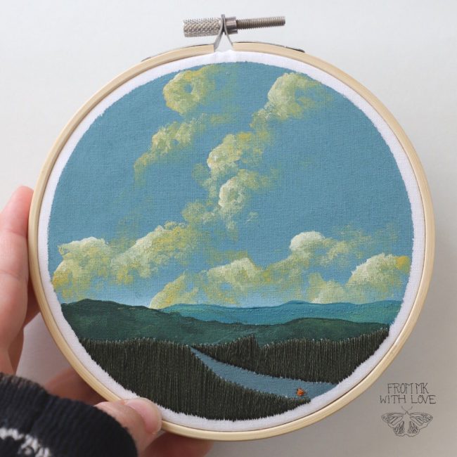This Artist Creates Amazing Colorful Minimalistic Embroidery Art ...