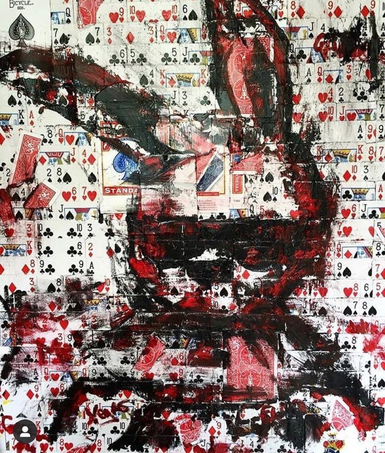 Artist Makes Unique Collage Paintings By Using Only Playing Cards And ...