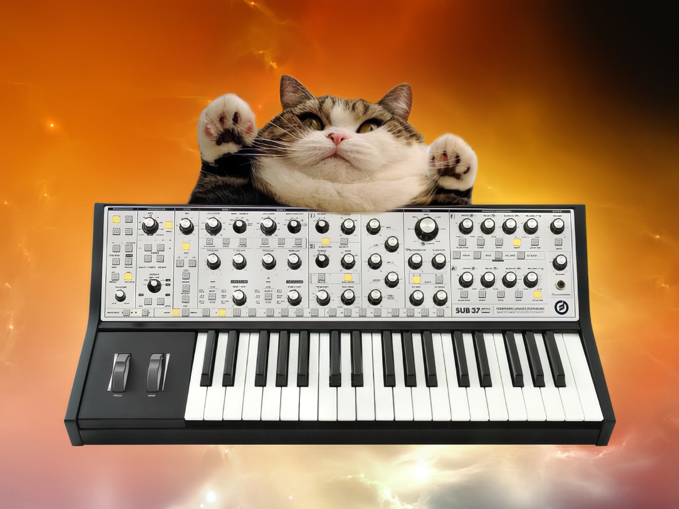 Totally Pointless Gallery of The Cats ‘Performing’ On Synthesizers In ...