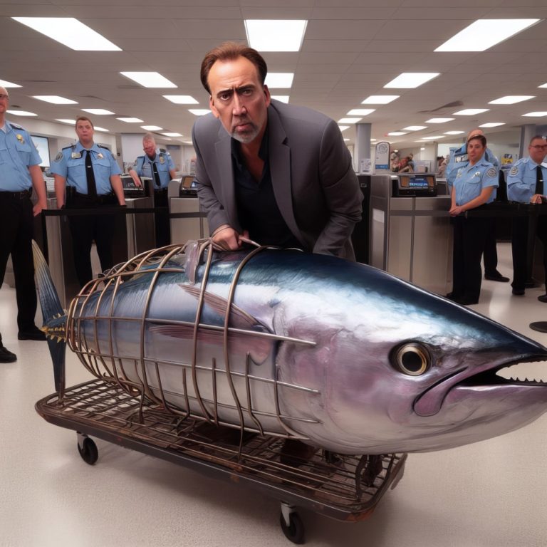 Nicolas Cage Faces Problems Bringing Huge Tuna On a Plane » Design You ...