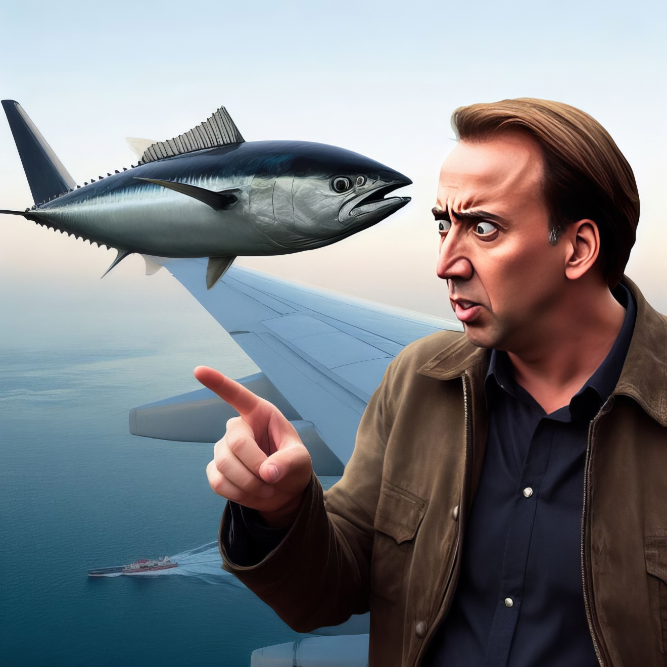 Nicolas Cage Faces Problems Bringing Huge Tuna On a Plane » Design You ...
