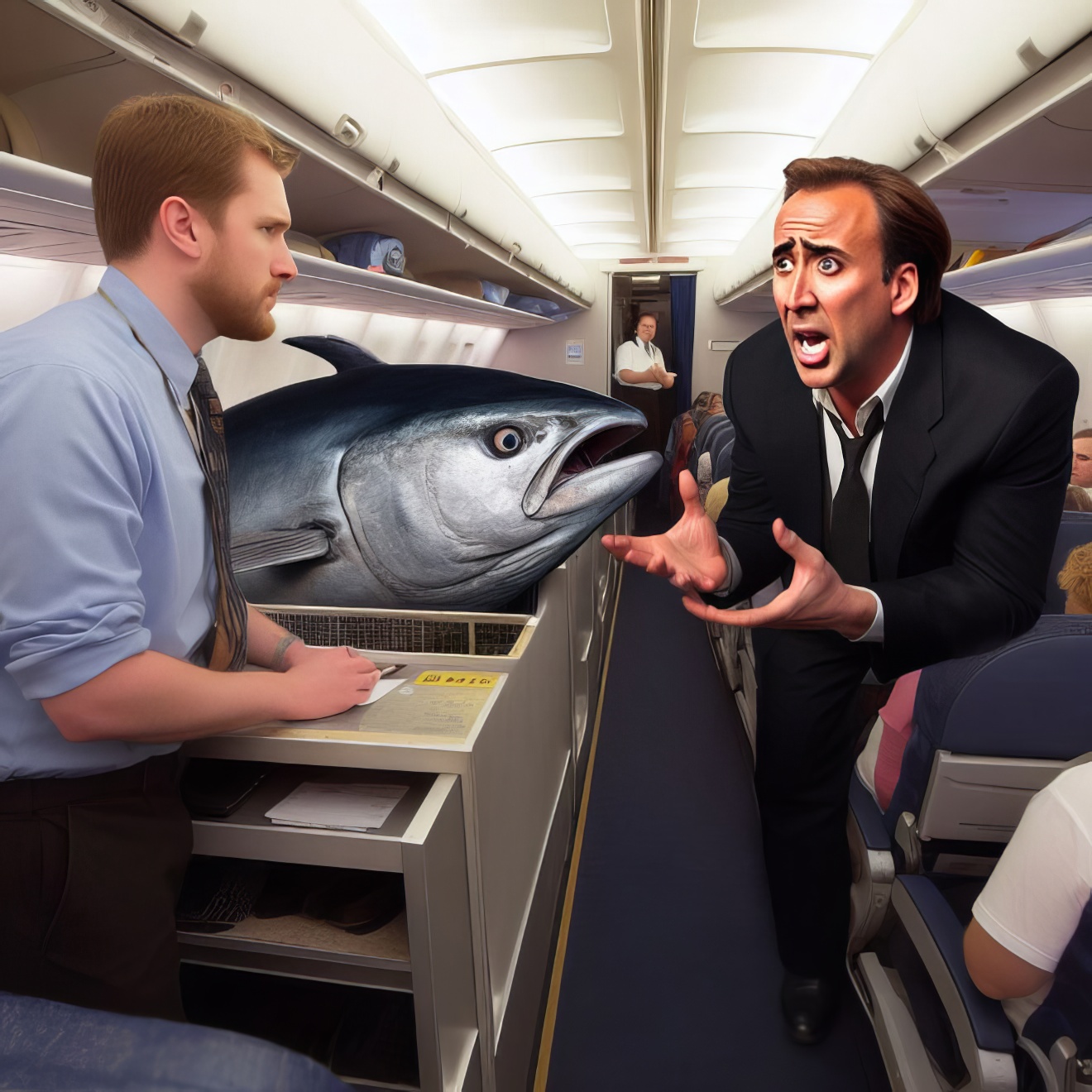 Nicolas Cage Faces Problems Bringing Huge Tuna On a Plane » Design You ...