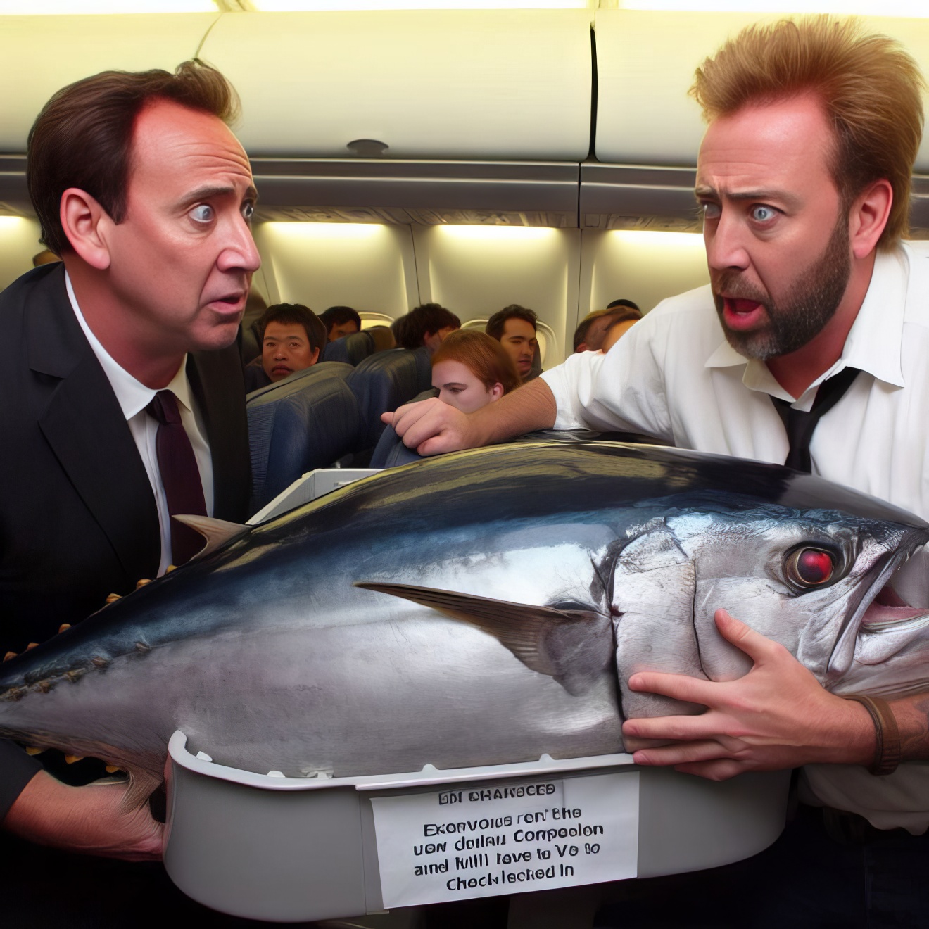 Nicolas Cage Faces Problems Bringing Huge Tuna On a Plane » Design You ...