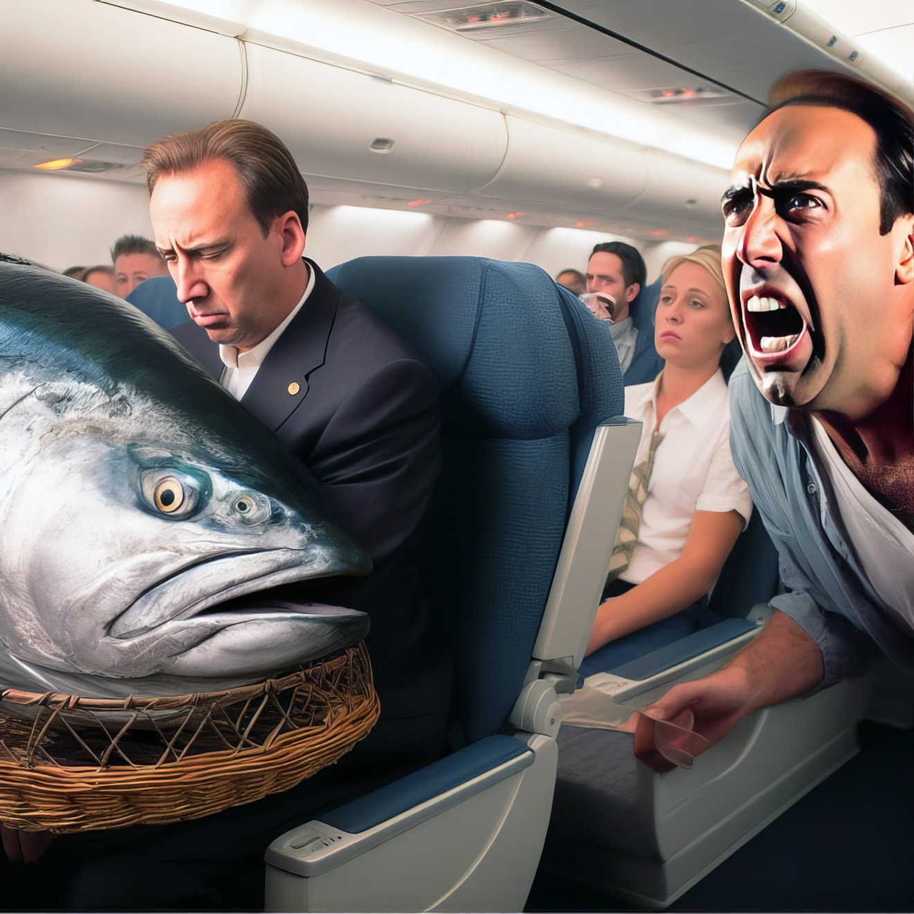 Nicolas Cage Faces Problems Bringing Huge Tuna On a Plane » Design You ...