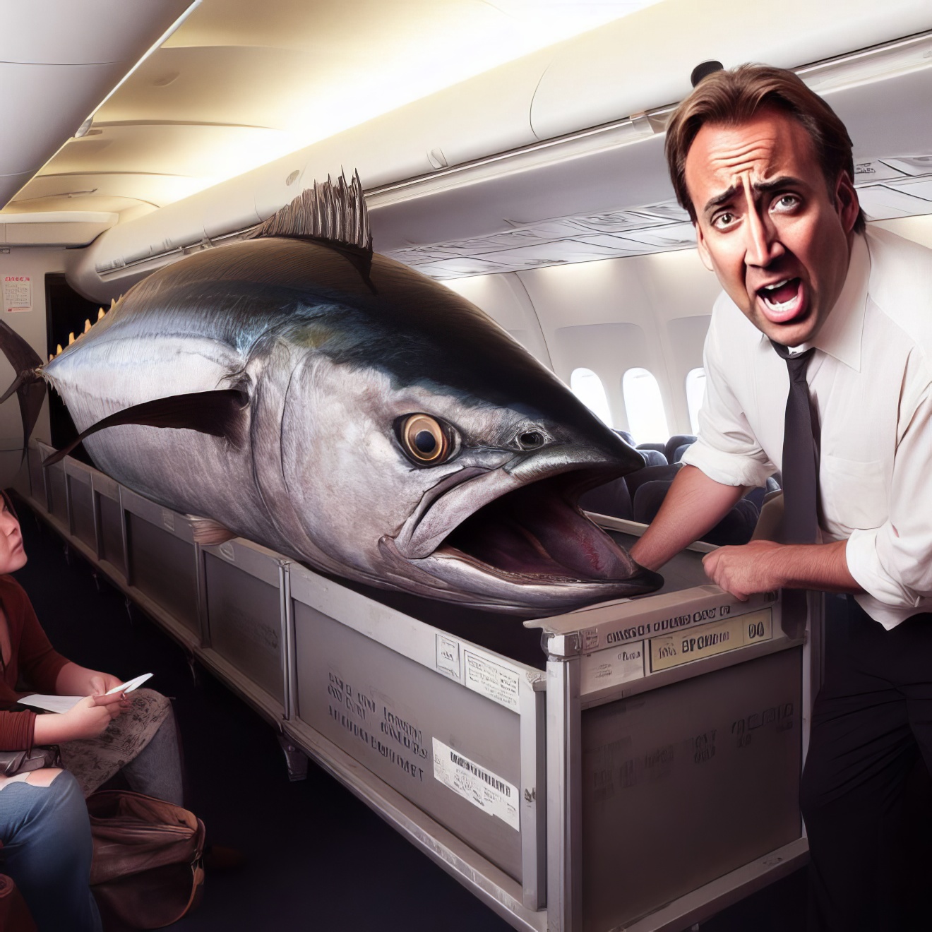 Nicolas Cage Faces Problems Bringing Huge Tuna On a Plane » Design You ...