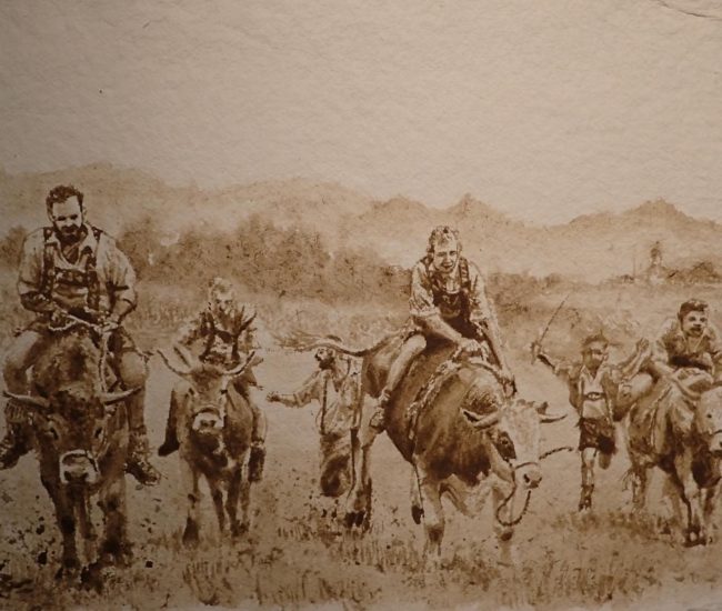 Meet German Artist Werner Härtl Who Paints with Diluted Cow Dung ...