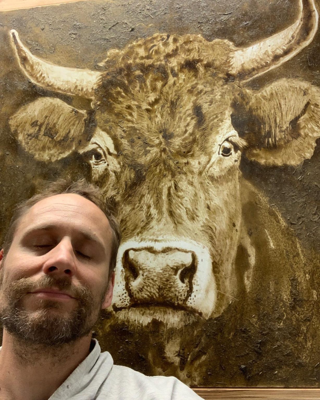 Meet German Artist Werner Härtl Who Paints with Diluted Cow Dung ...