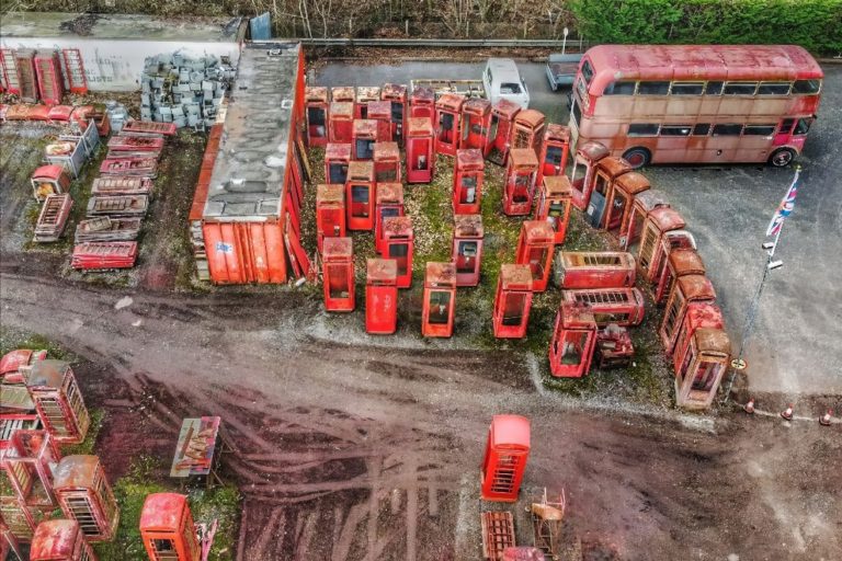 Incredible Photos of The British Red Phone Box Graveyard on The Edge of ...