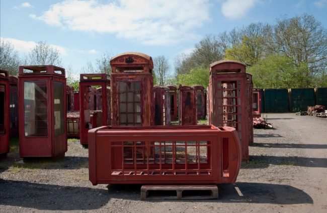 Incredible Photos of The British Red Phone Box Graveyard on The Edge of ...