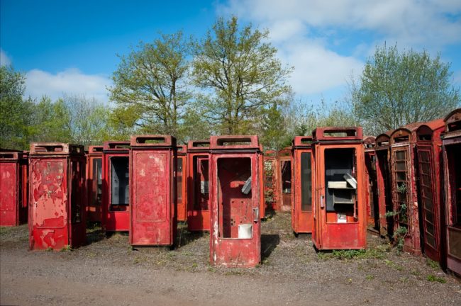 Incredible Photos of The British Red Phone Box Graveyard on The Edge of ...
