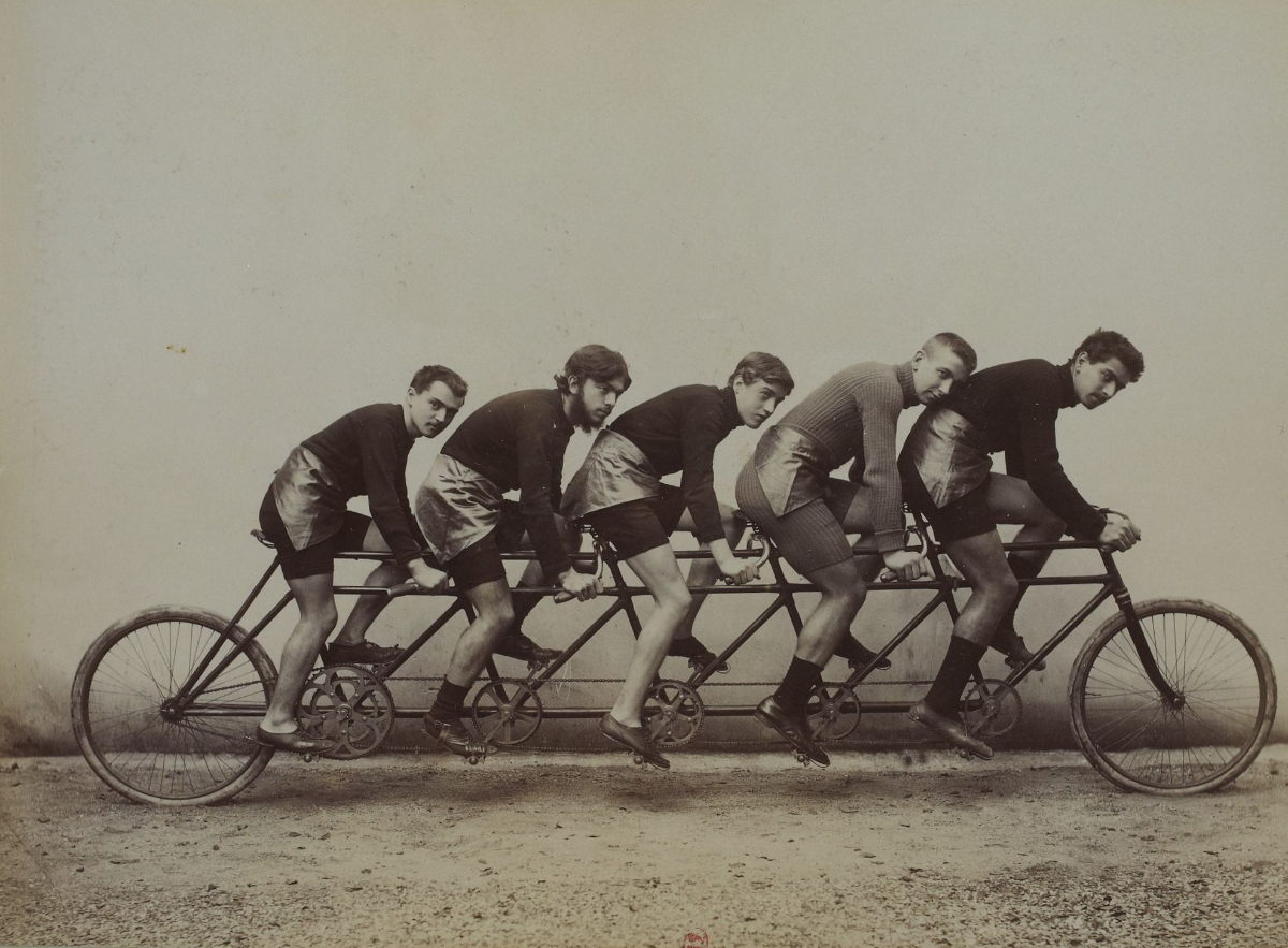 Amazing Vintage Photos of Tandem Cycling Taken by Jules Beau from The ...