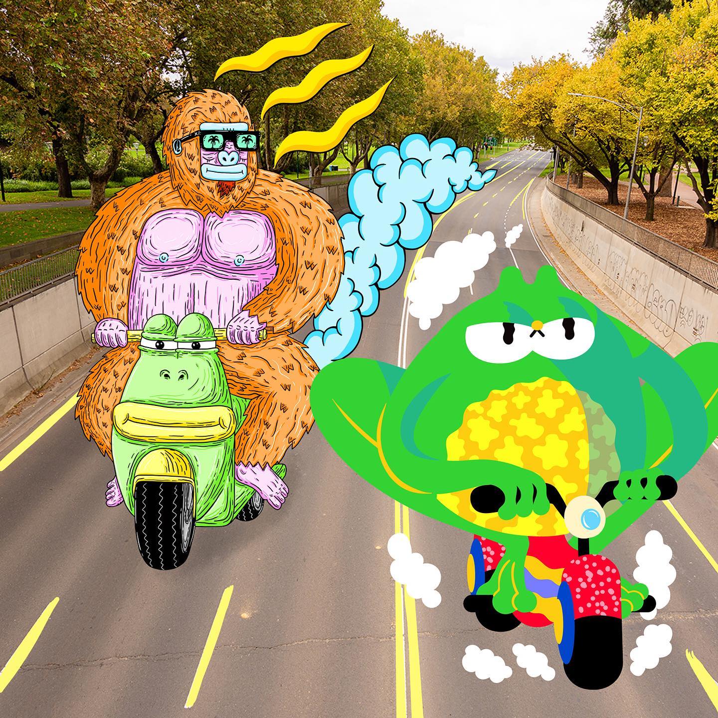 Brolga’s Travel Series: Fun Characters Doodled in Streets and ...