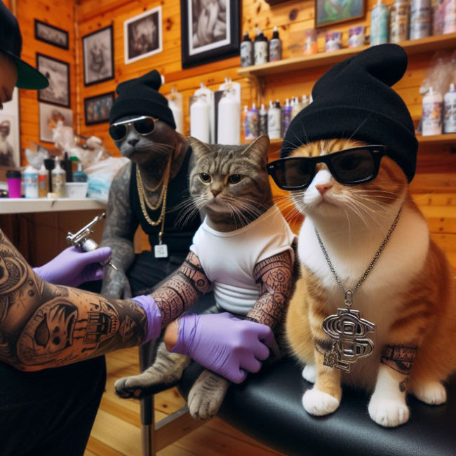 The Meowfia: Funniest AI-generated Images Of The Cat Street Gangs ...