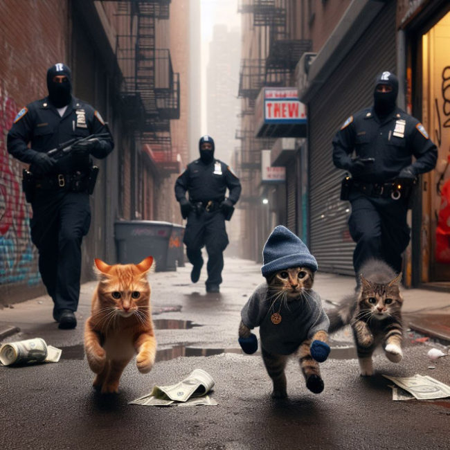 The Meowfia: Funniest AI-generated Images Of The Cat Street Gangs ...