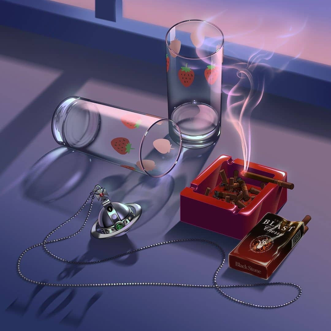 Jiyai Li’s Neon Soaked Still Life Illustrations » Design You Trust ...