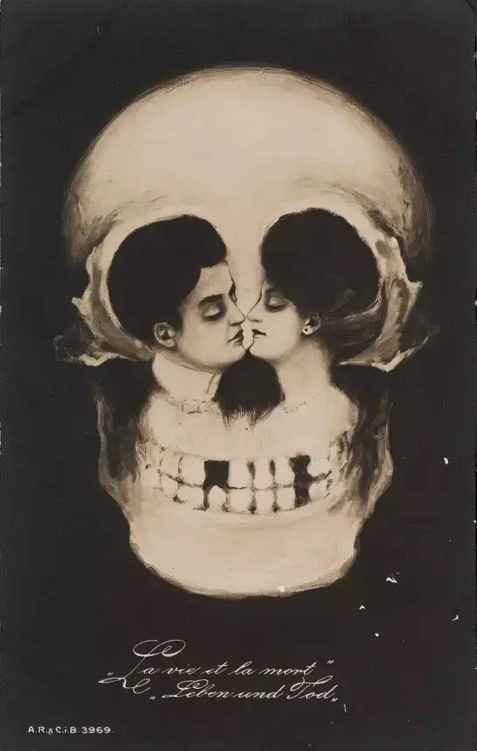 Amazing Early 20th-Century Optical Illusion Skull Postcards » Design ...
