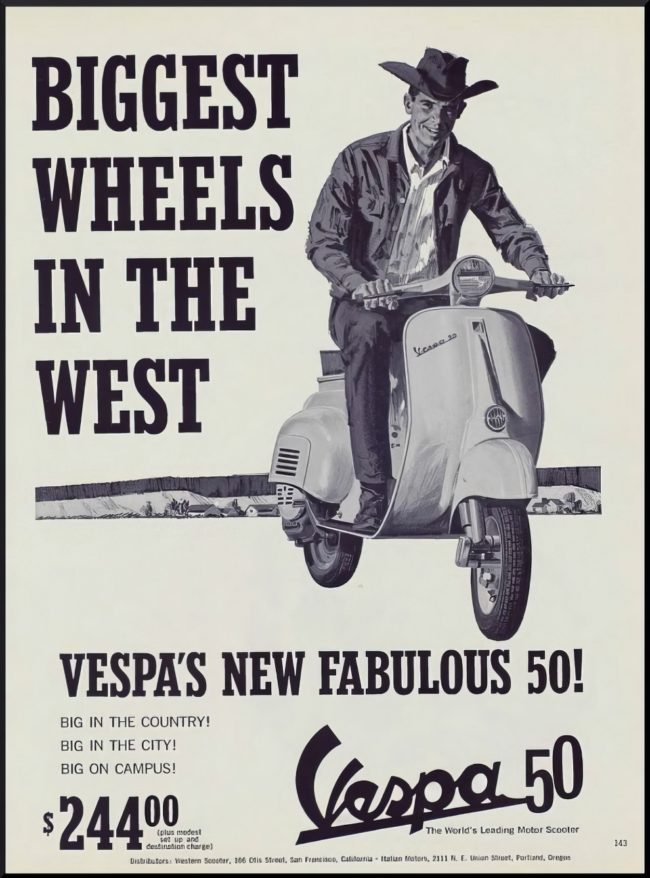 Vintage Ads and Celebrities’ Glamour on These Classic Vespa Scooters ...