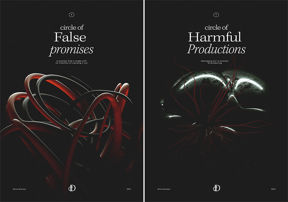 Design Divina Comedia – a Series of Posters by Alina Kompanets » Design ...