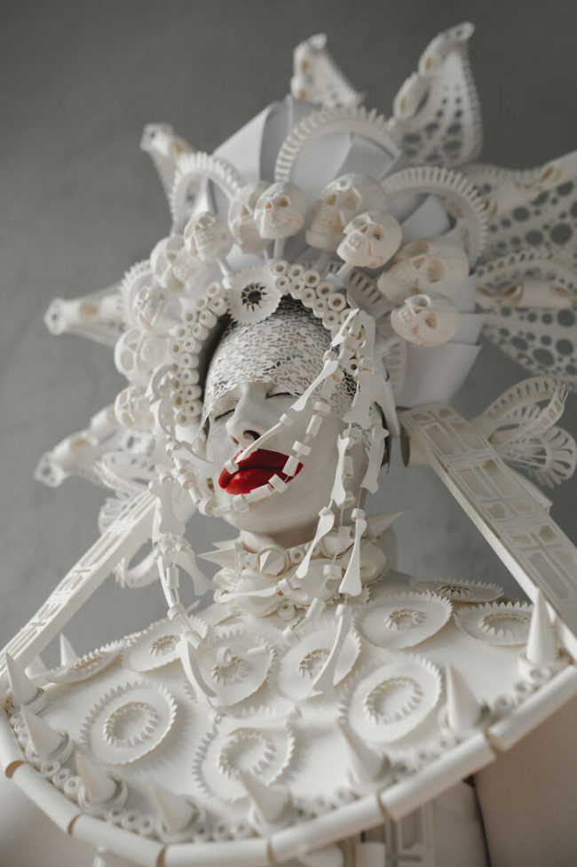 Paper Artist Created A Paper Costume Inspired By War » Design You Trust ...