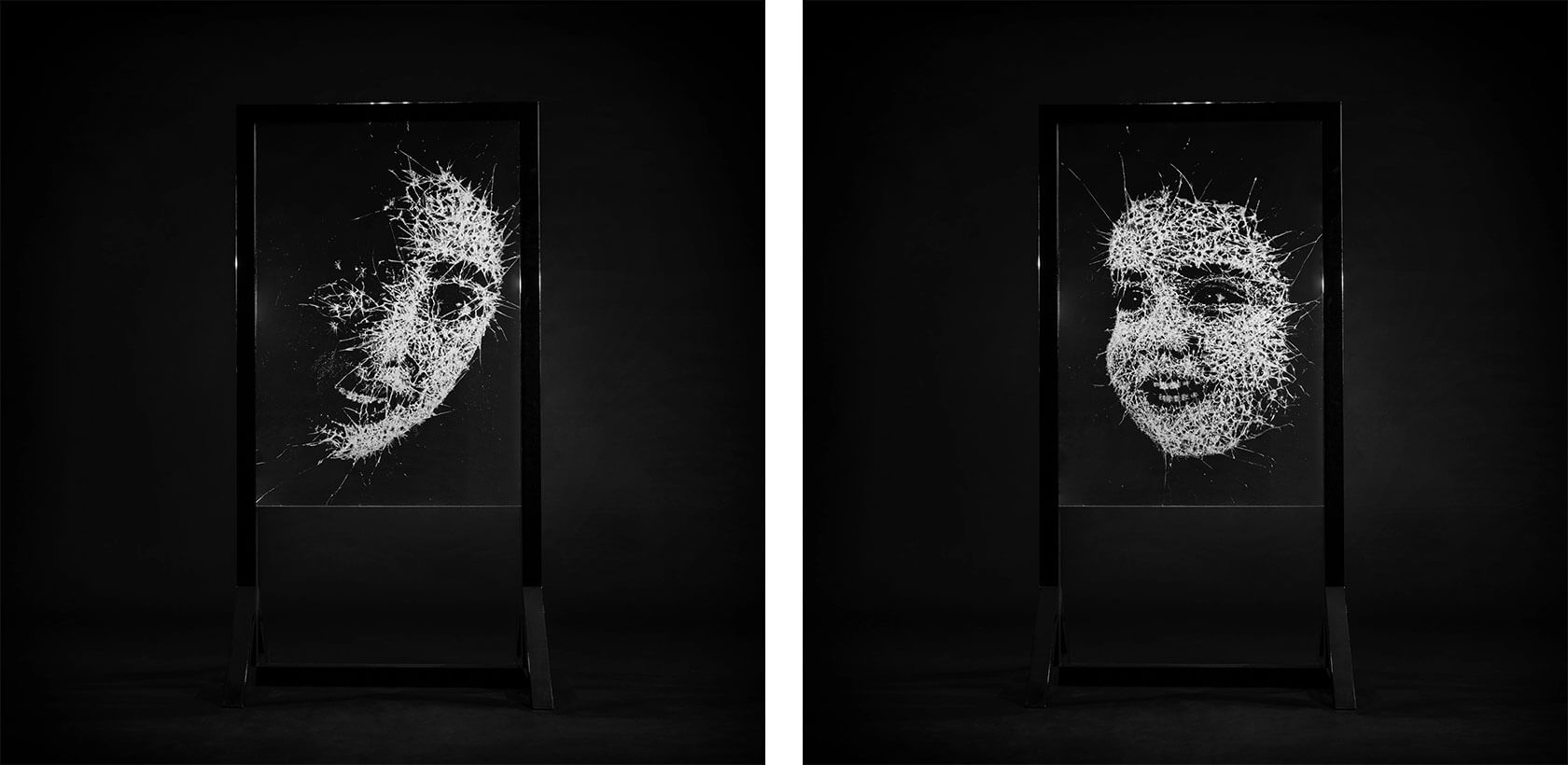 Swiss Artist Simon Berger Crafts Ethereal Portraits from Shattered ...