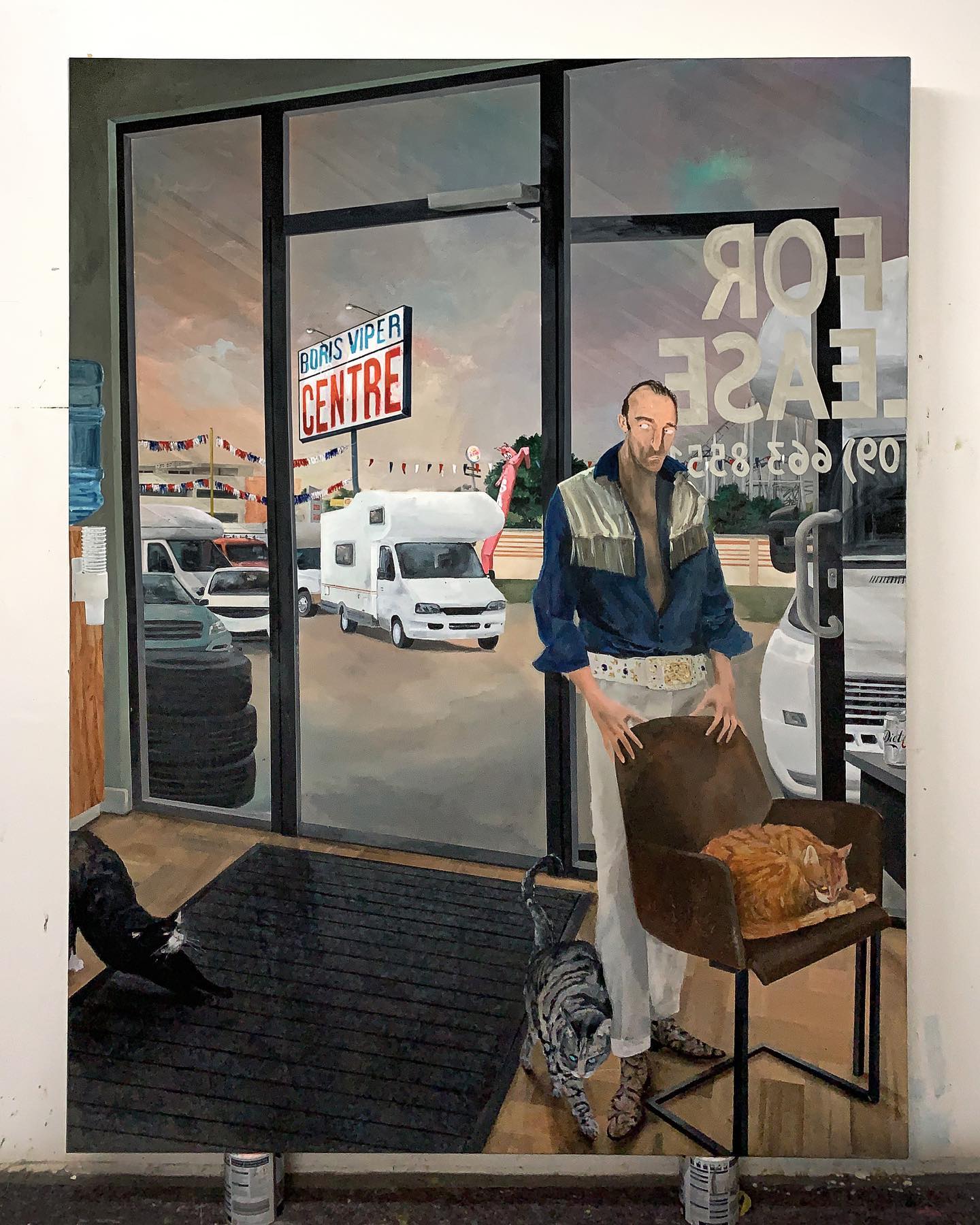 The Tragedy of The Everyday: Tim Sandow’s Cinematic Paintings Depict ...