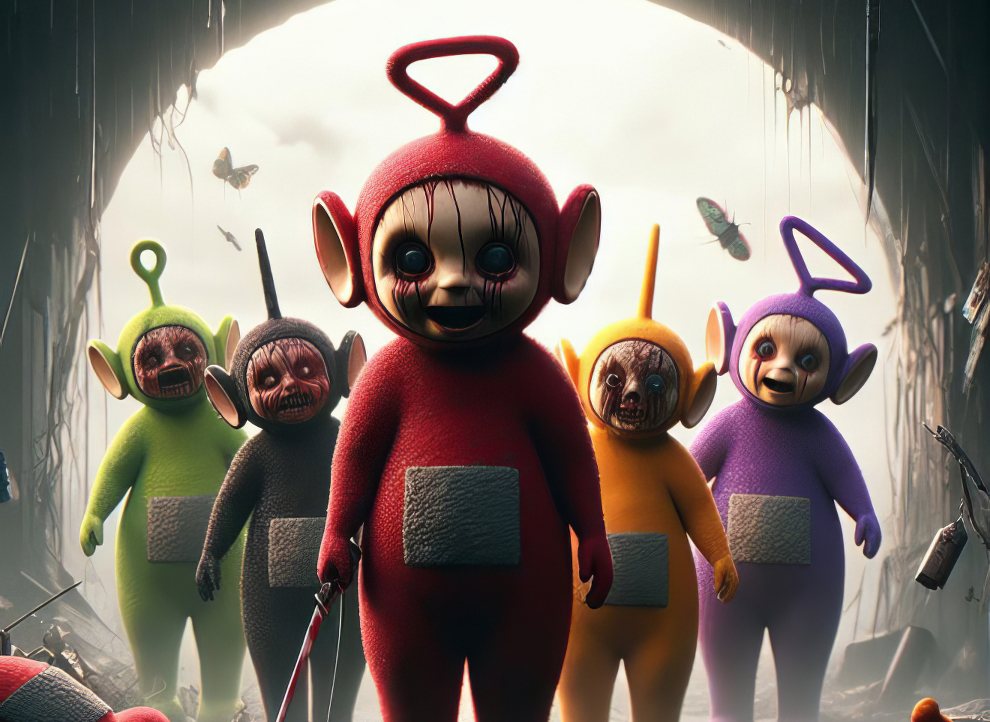 According to AI, if the Teletubbies Were a Horror Movie » Design You ...