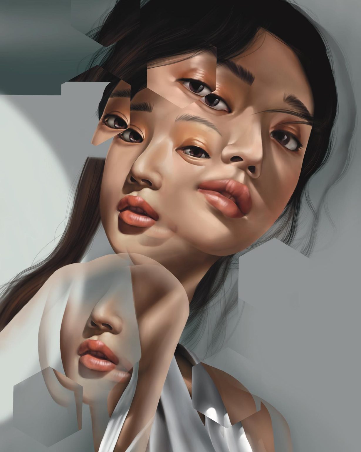 “Double Hexposure”: Stunning Double-Exposure Paintings by Wolf Blazar ...