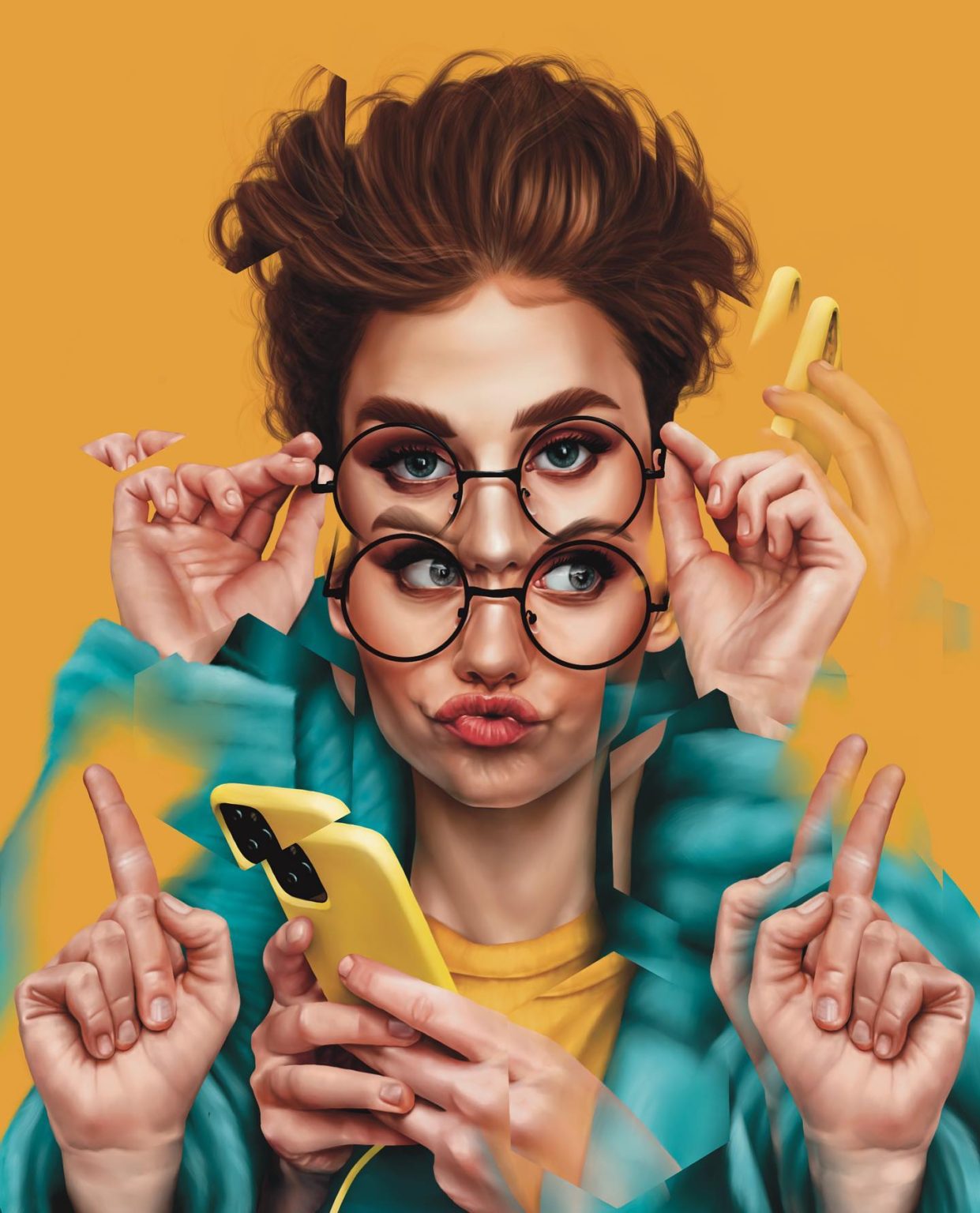 “Double Hexposure”: Stunning Double-Exposure Paintings by Wolf Blazar ...