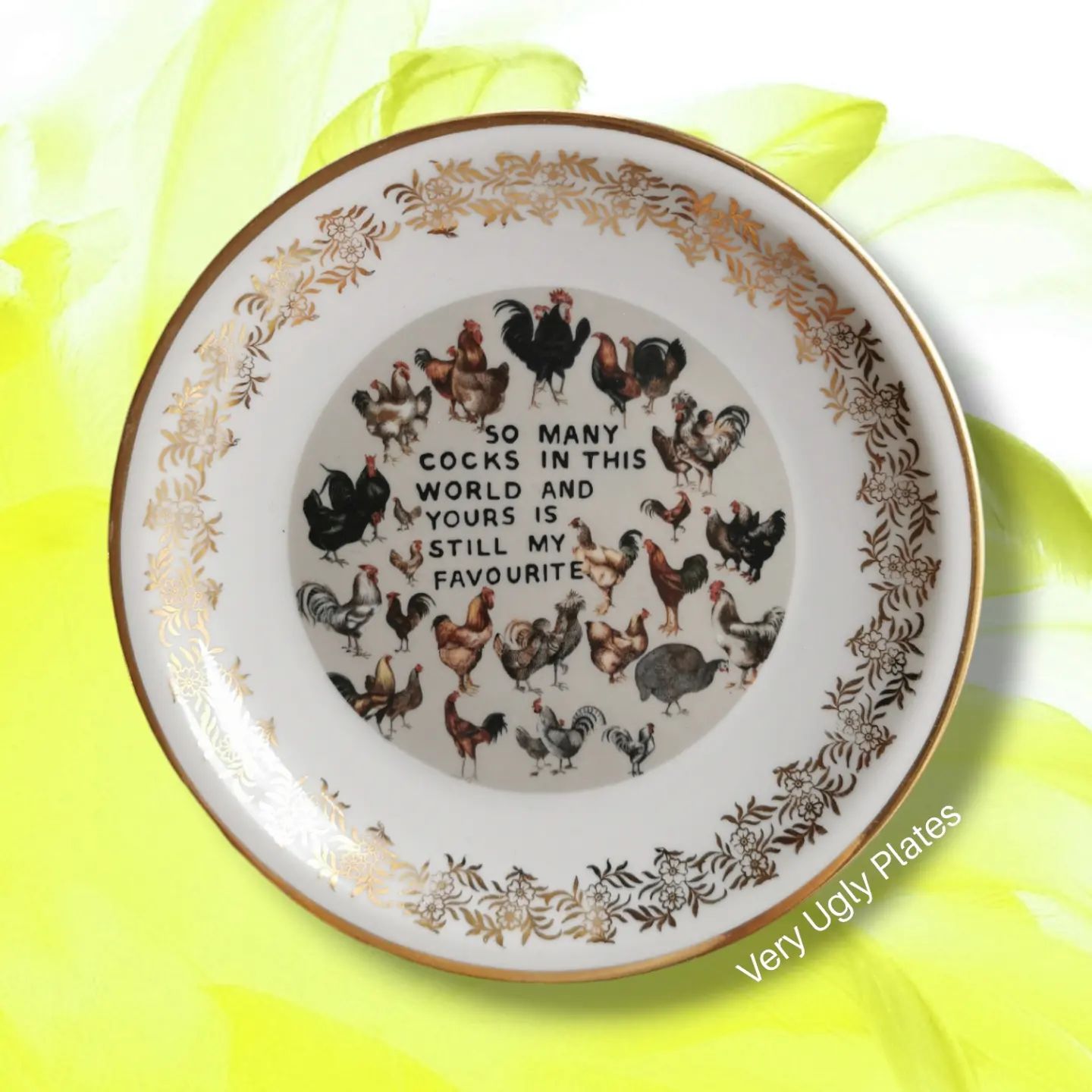 An Artist Makes ‘Very Ugly Plates’ With Hilarious And Raunchy Designs ...