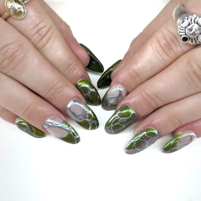 Artist Knife Angel Transforms Fake Nails into Dark, Macabre and Thought ...