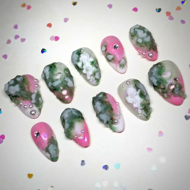 Artist Knife Angel Transforms Fake Nails into Dark, Macabre and Thought ...