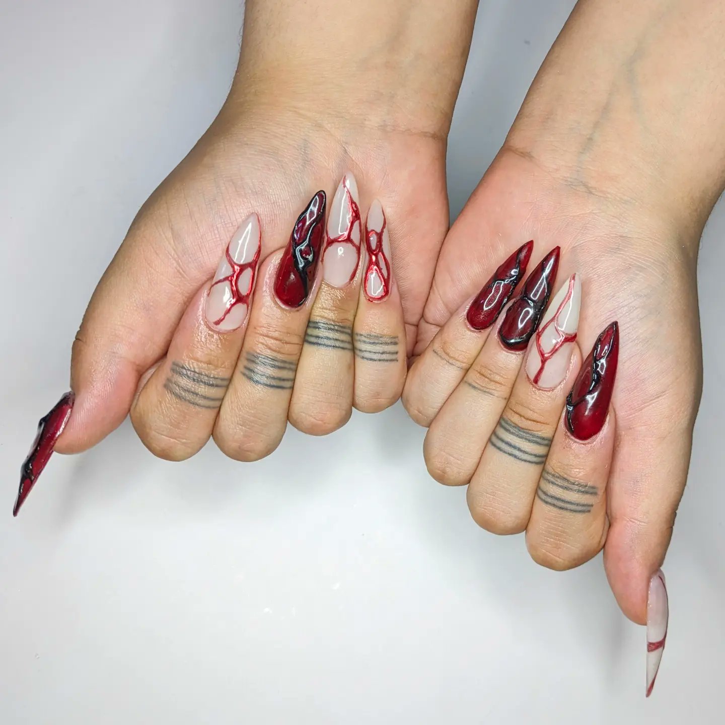 Artist Knife Angel Transforms Fake Nails into Dark, Macabre and Thought ...