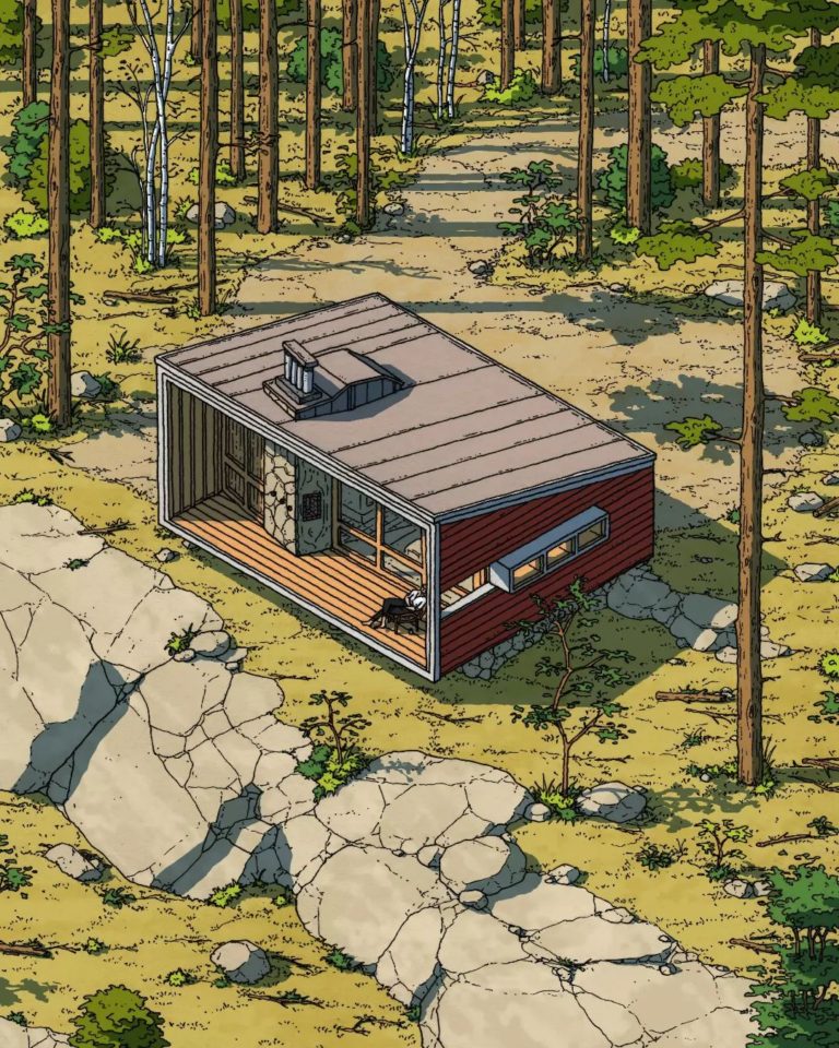 An Artist Merges Architecture and Illustration into a Detailed Visual ...