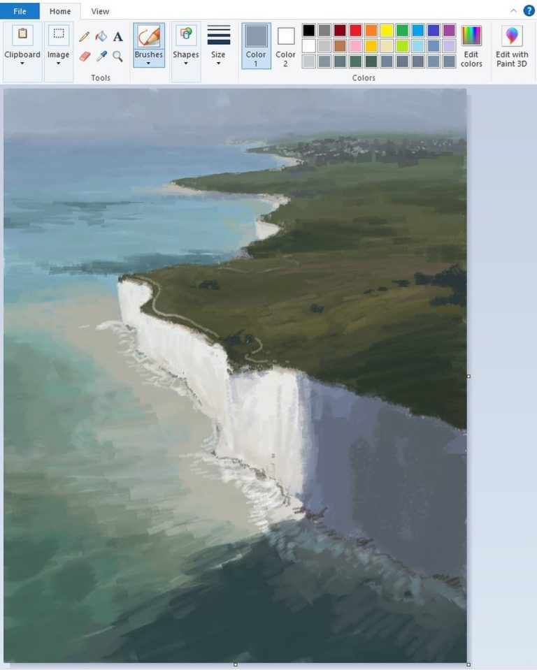 Christian Young Creates Remarkable Art Entirely In Microsoft Paint ...