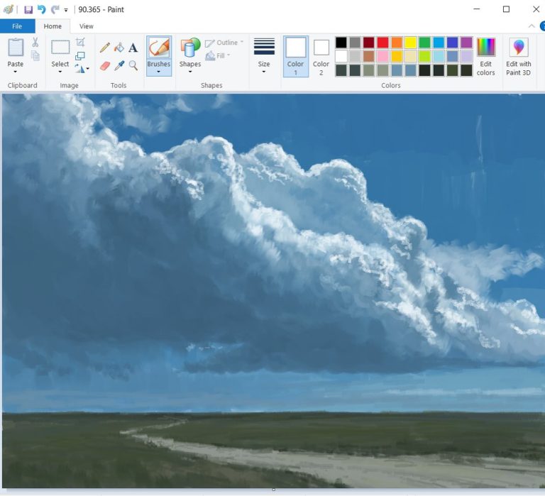 Christian Young Creates Remarkable Art Entirely In Microsoft Paint ...