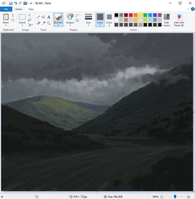 Christian Young Creates Remarkable Art Entirely In Microsoft Paint ...