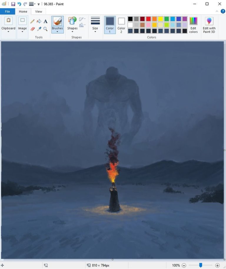 Christian Young Creates Remarkable Art Entirely In Microsoft Paint ...